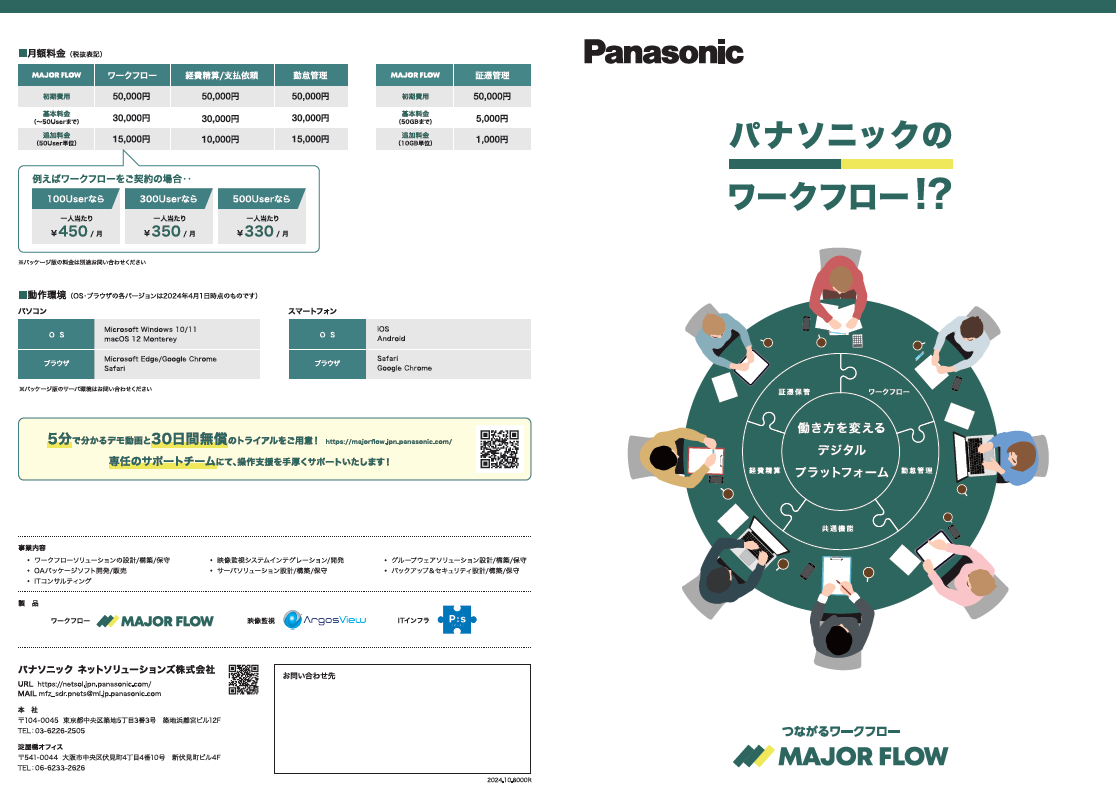 MAJOR FLOW 製品カタログ | つながるワークフローMAJOR FLOW